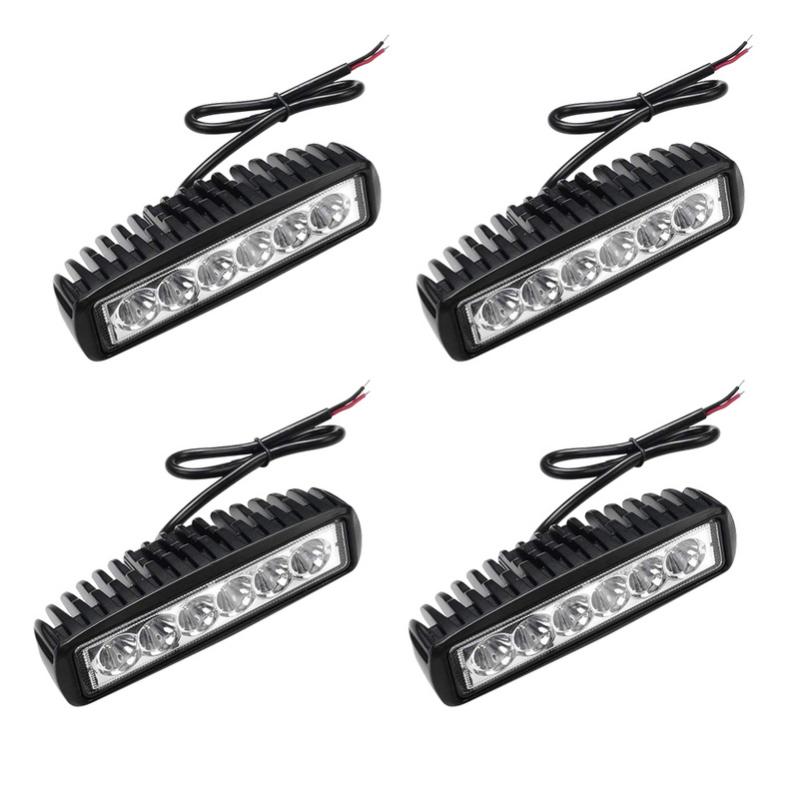 4 x 18W LED de travail 12V 24V offroad projecteur pour tracteur ...