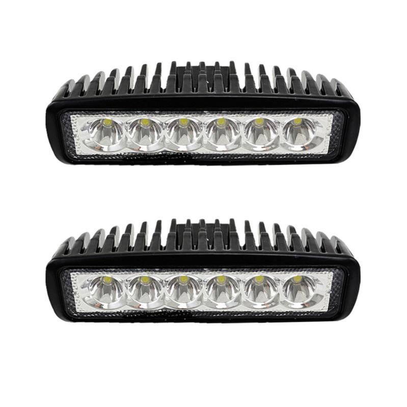 2 x 18W LED de travail 12V 24V offroad projecteur pour tracteur ...