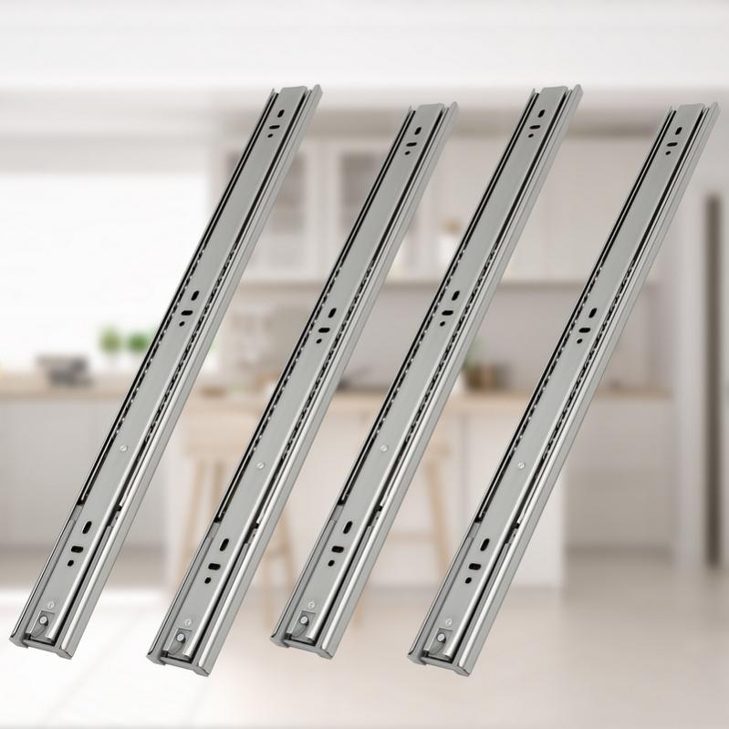 Glissières de tiroirs 45mm Glissières télescopiques à extension totale ...