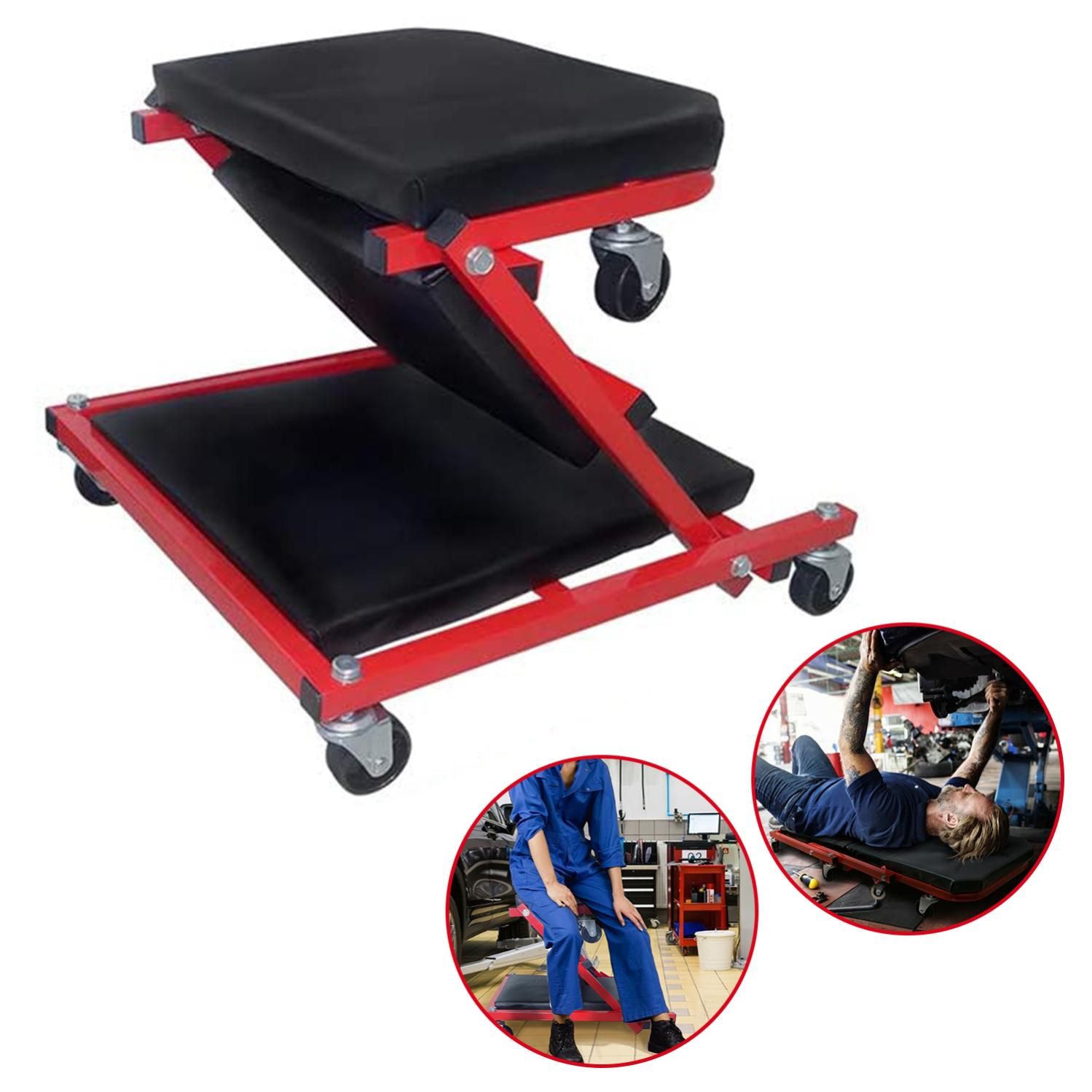 Planche à roulettes 2en1 Siège d'atelier Tabouret d'atelier Planche de ...