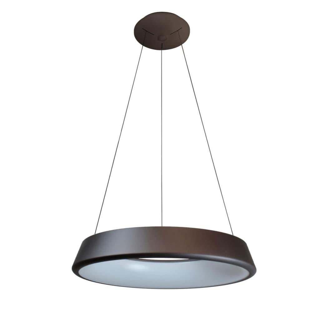 Lámpara colgante moderno Lizer LED 21W café y altura regulable | Leroy ...
