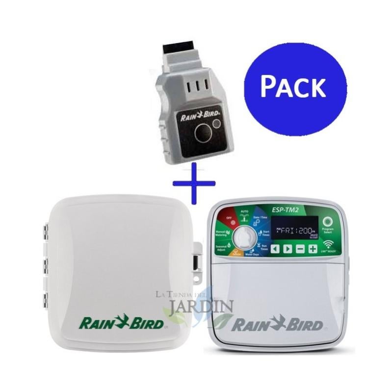 Programador riego Wifi Rain Bird ESP-TM2 6 zonas exterior + LNK | Leroy ...