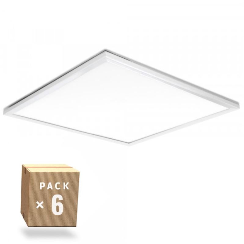 Pack 6 Panel LED 40W 4000Lm 4200ºK 60x60Cm Enrejado UGR19 40.000H [HO ...