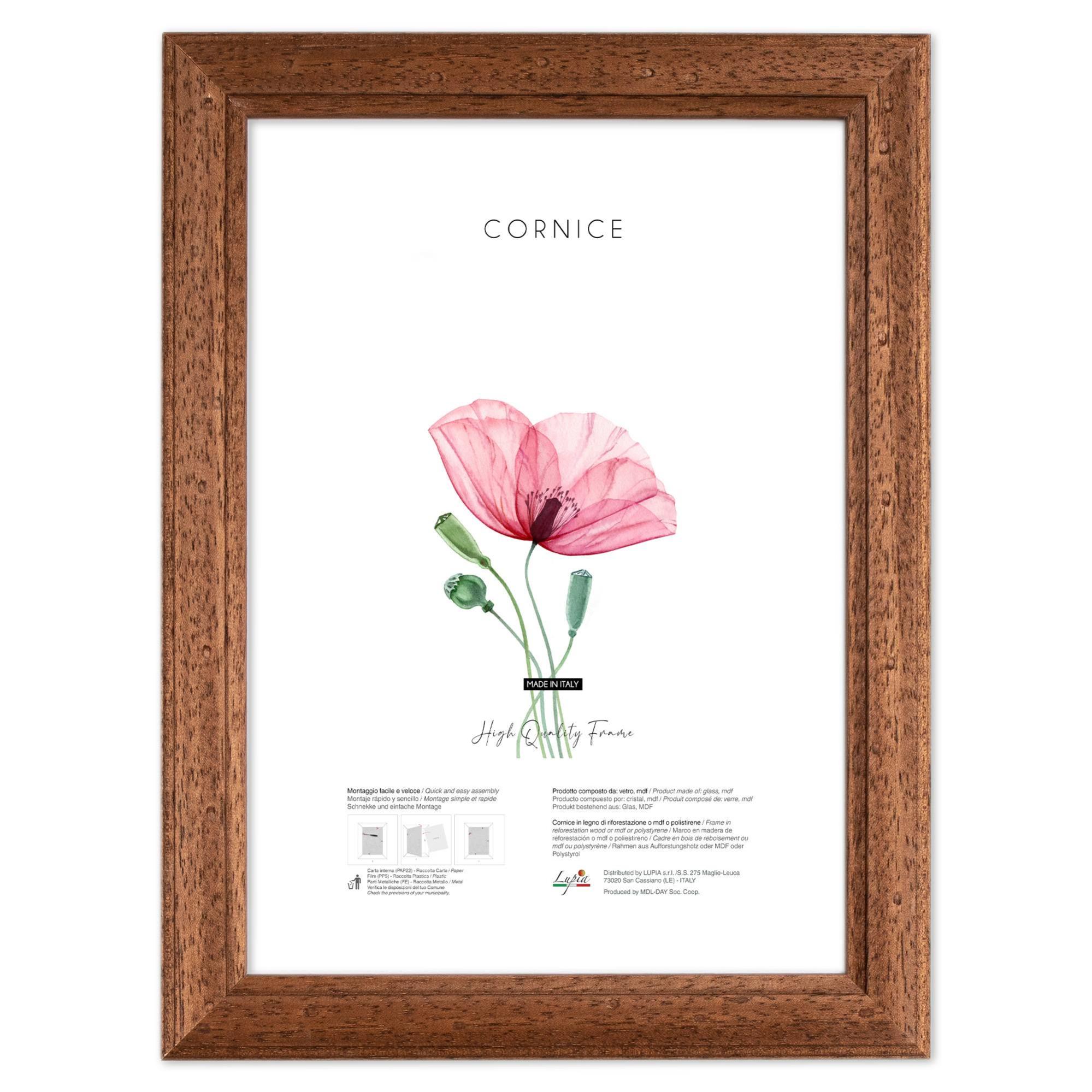 Cornice portafoto in legno da parete ARTE POVERA per foto, stampe artistiche, poster 70x100 cm ...