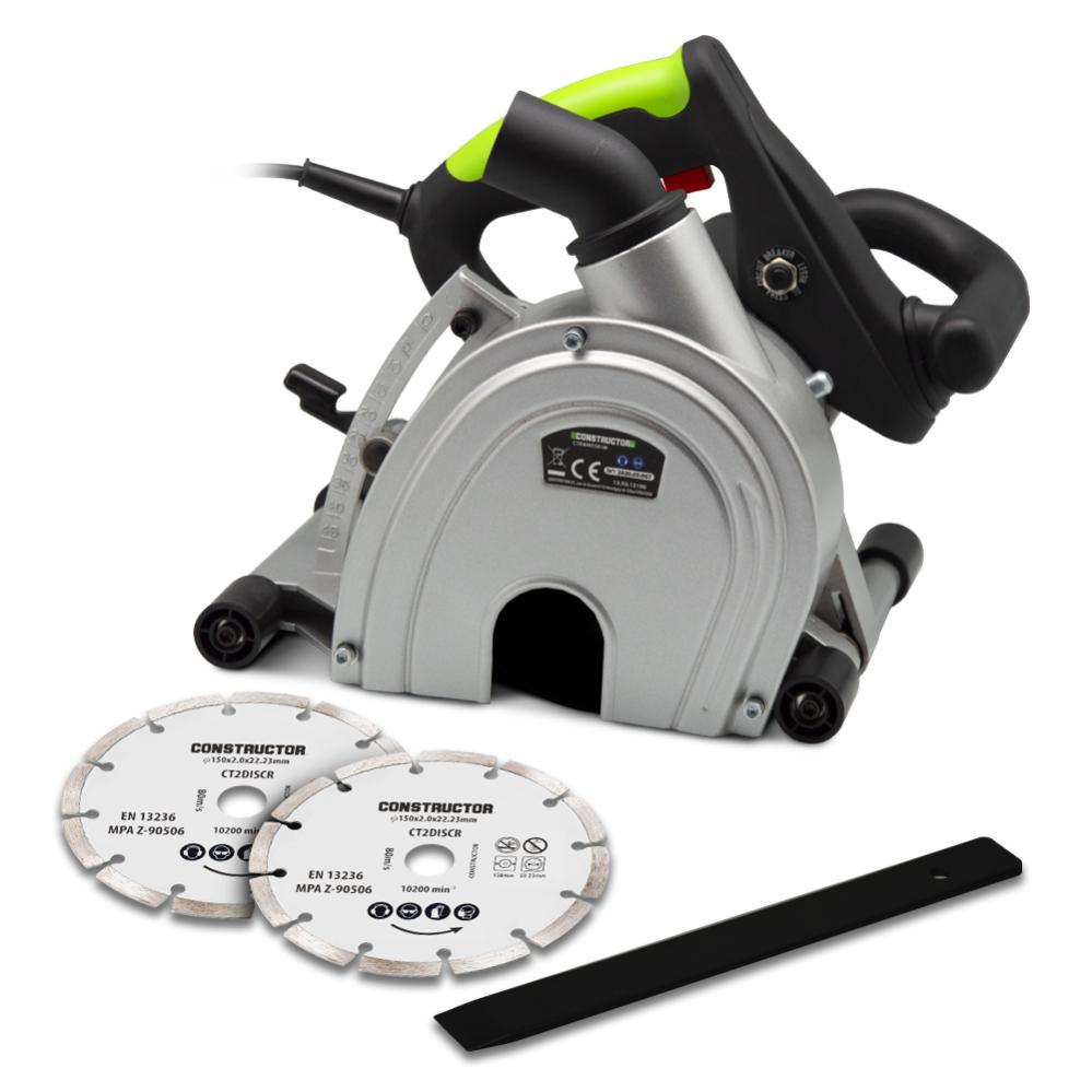 Rainureuse 1700W - 2 disques diamant de 150mm - Constructor | Leroy Merlin
