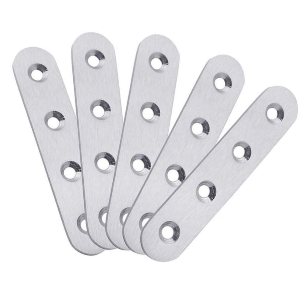 80 MM - 100x Plaque de jonction en acier - Support de fixation plat et ...