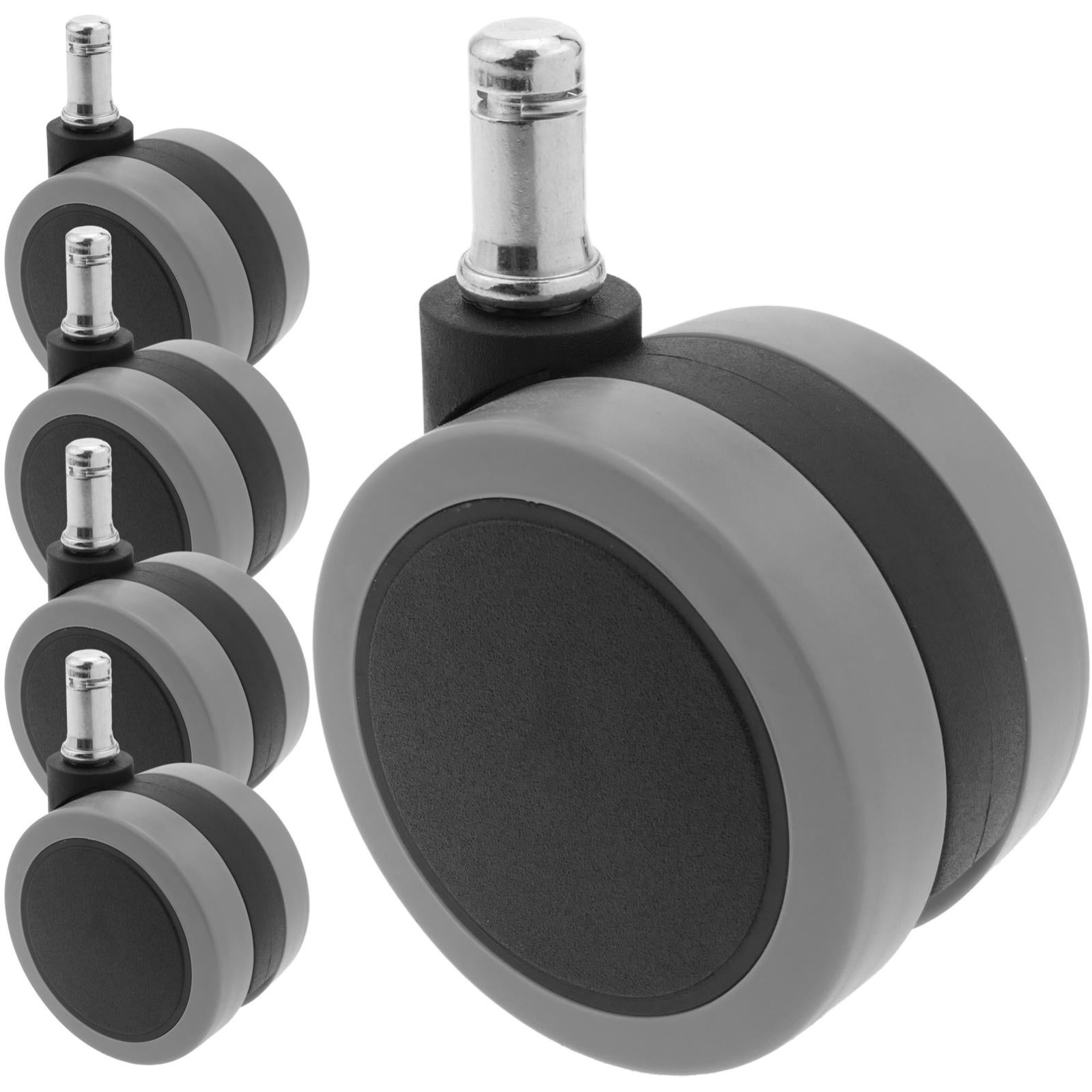 Ruota girevole in nylon e PVC con freno 65 mm M11 (confezione da 5 ...