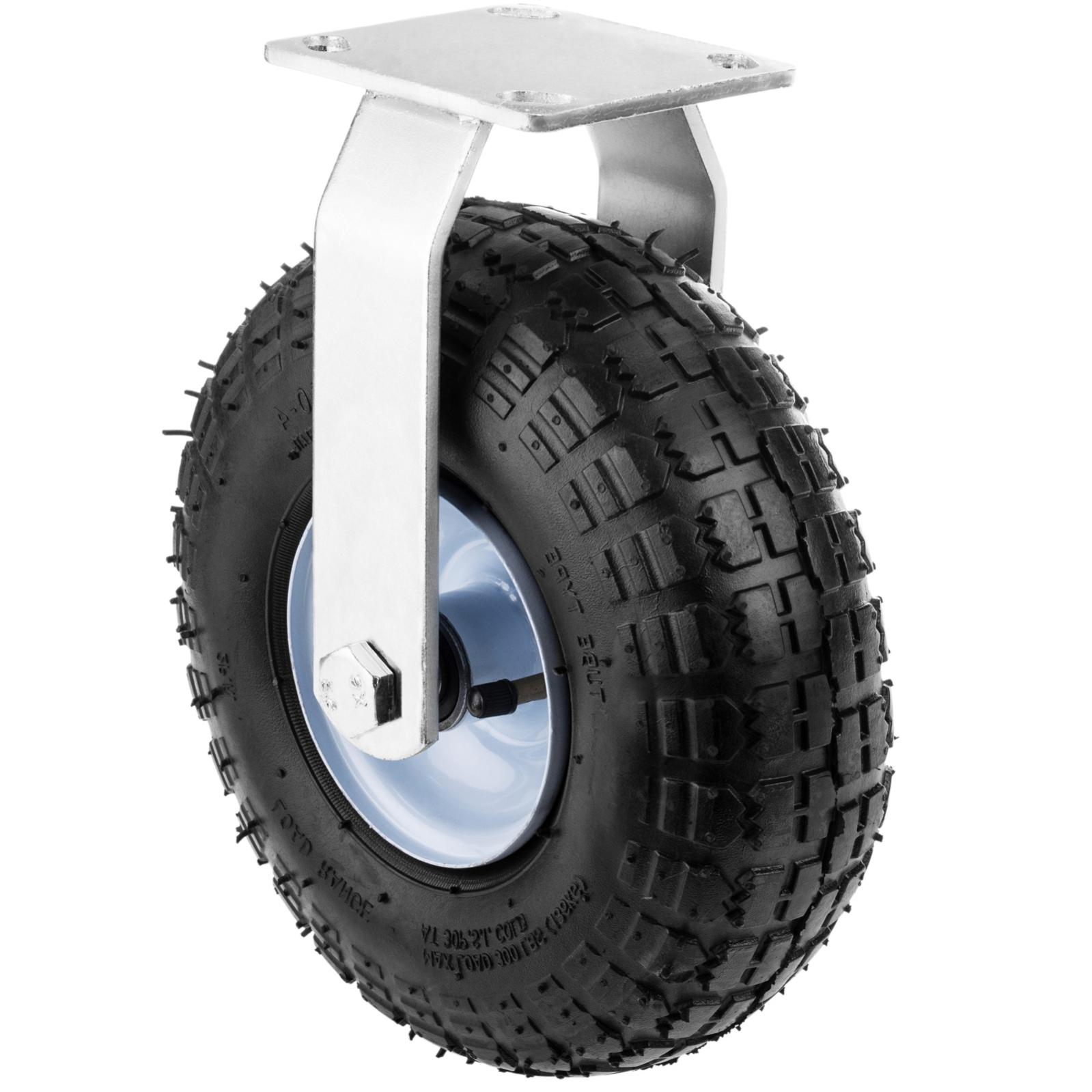 Roue pneumatique fixe pour chariot et brouette 10x3.5” et 136Kg | Leroy ...