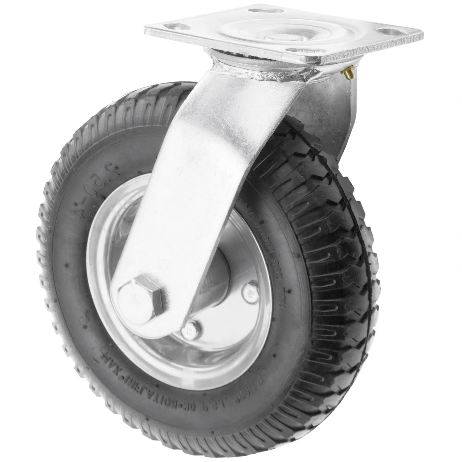 Roue pivotante pneumatique pour chariot et brouette 8x2.5” et 90Kg ...