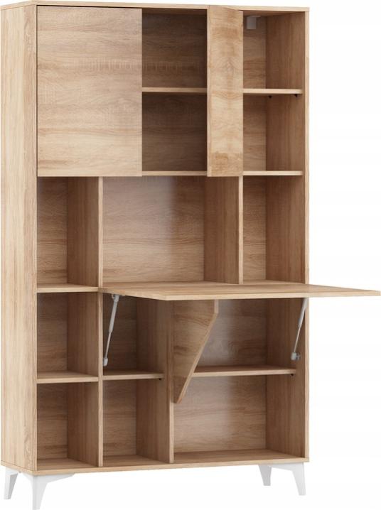 Armoire Placard Convertible en bureau et table Home office 175x105x34cm ...