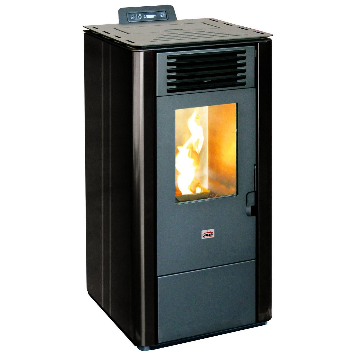 Stufa A Pellet Queen Nera 6Kw | Leroy Merlin