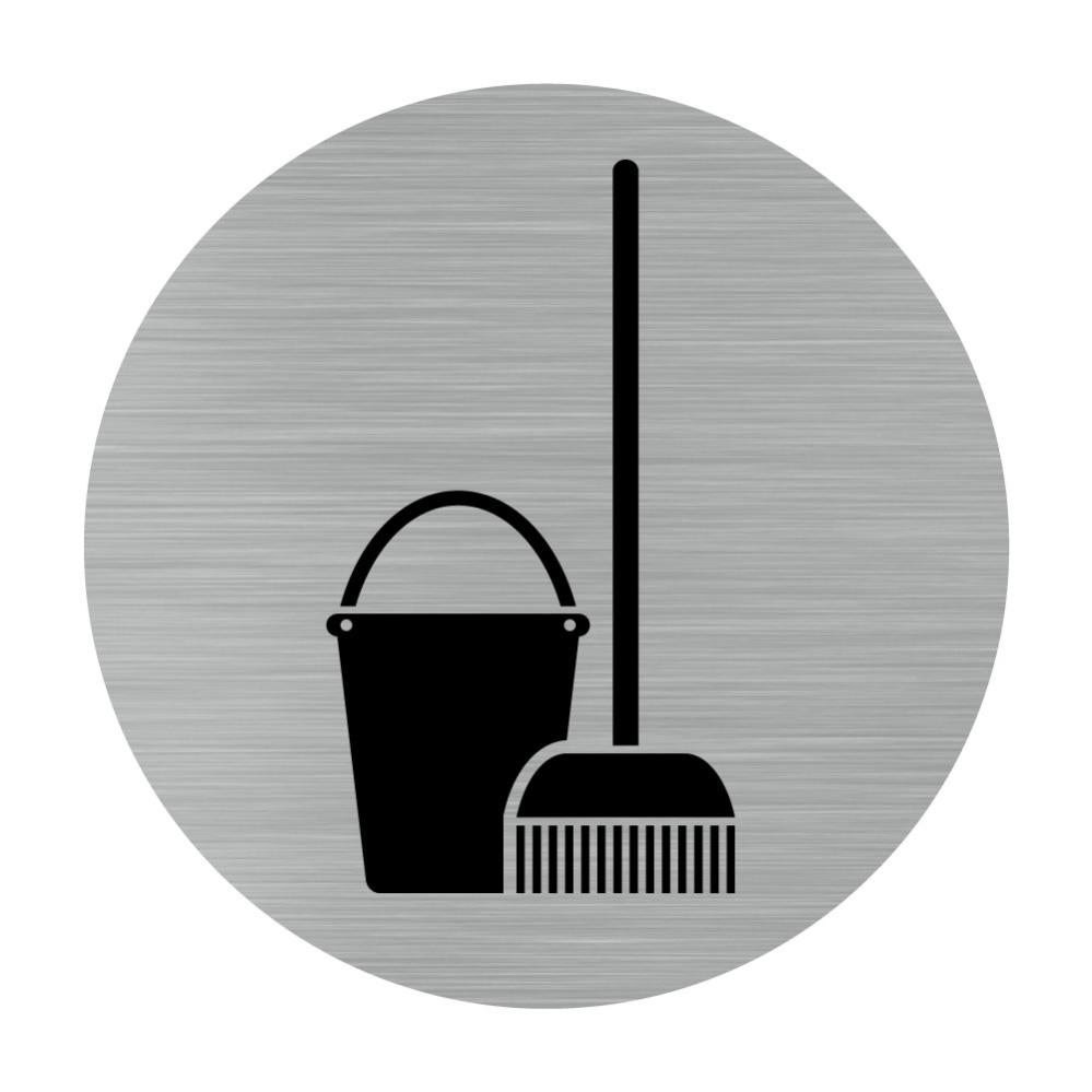 Pictogramme Local Ménage (Q0175) Diamètre 76 mm Matière Aluminium ...