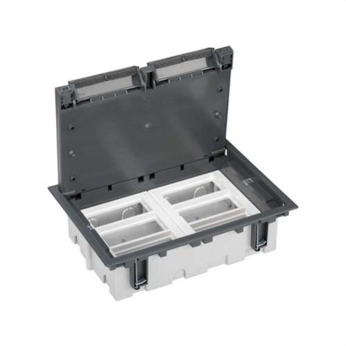 Caja Suelo SIMON 500 CIMA Con 6 Módulos 90mm Gris | Leroy Merlin