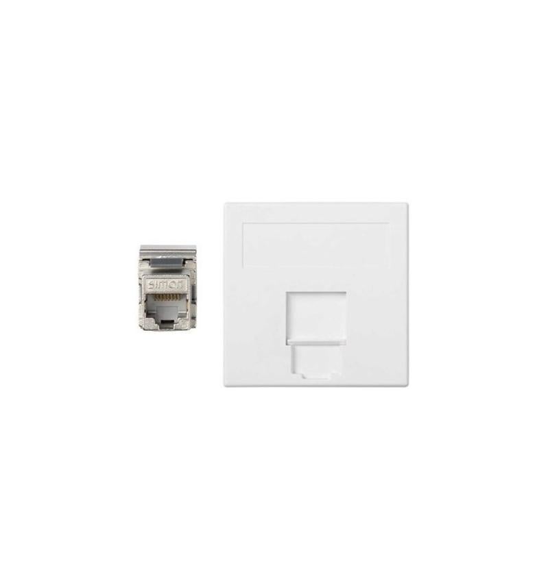 Plaque VD Plate 500 CIMA avec 1 Connecteur 6A FTP Blanc - SIMON | Leroy ...