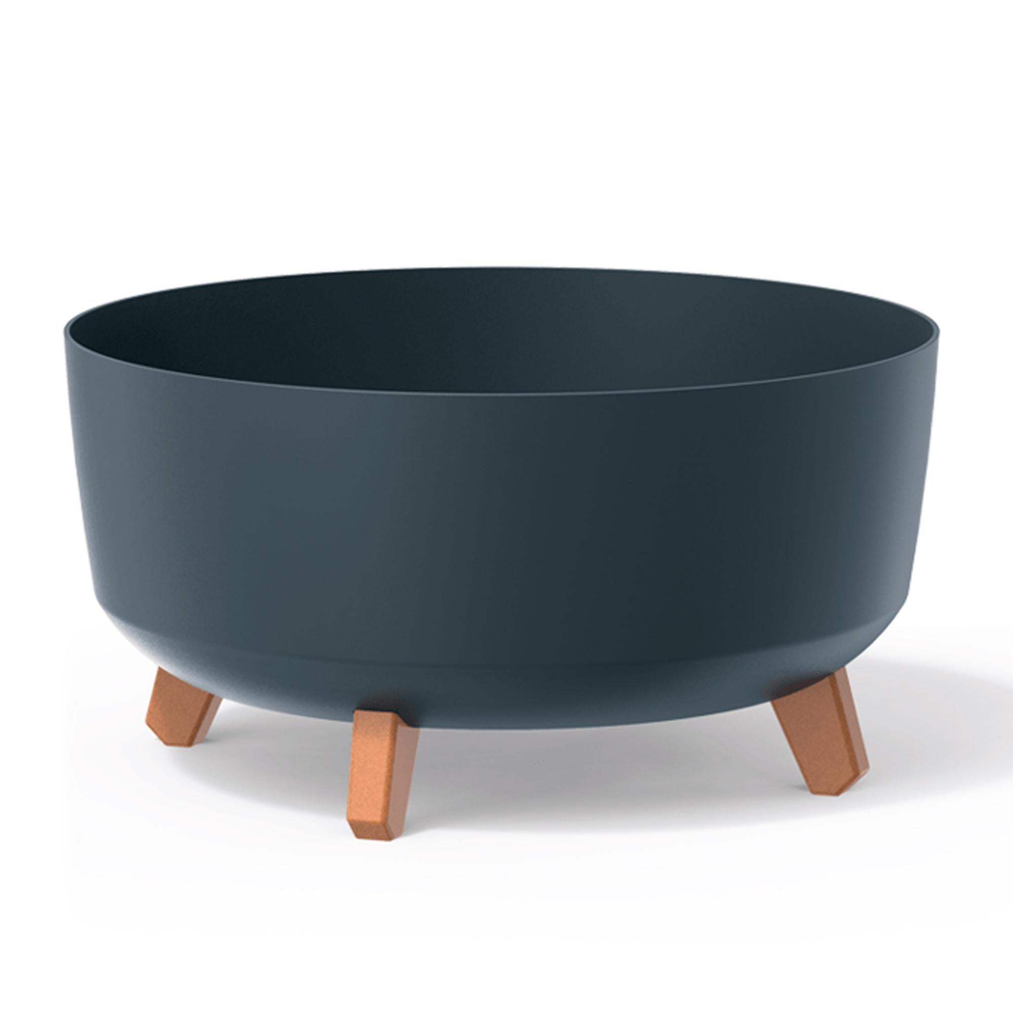 Pot de fleurs bas 21,5L avec pieds amovibles et insert 390 mm ...