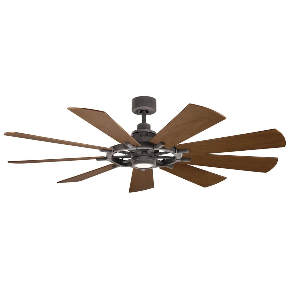 GENTRY, Ventilatore in Acciaio con Luce Led, Kichler | Leroy Merlin