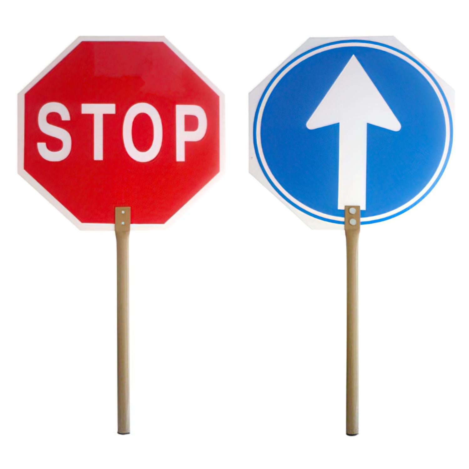 Panneaux de chantier stop/avancez 30x30 cm. | Leroy Merlin