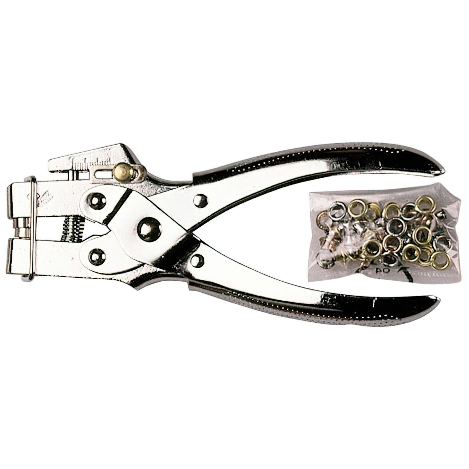 PINZA OCCHIELLATRICE/FUSTELLA MAURER+50 OCCHIOLI - CF. IN BLISTER ...