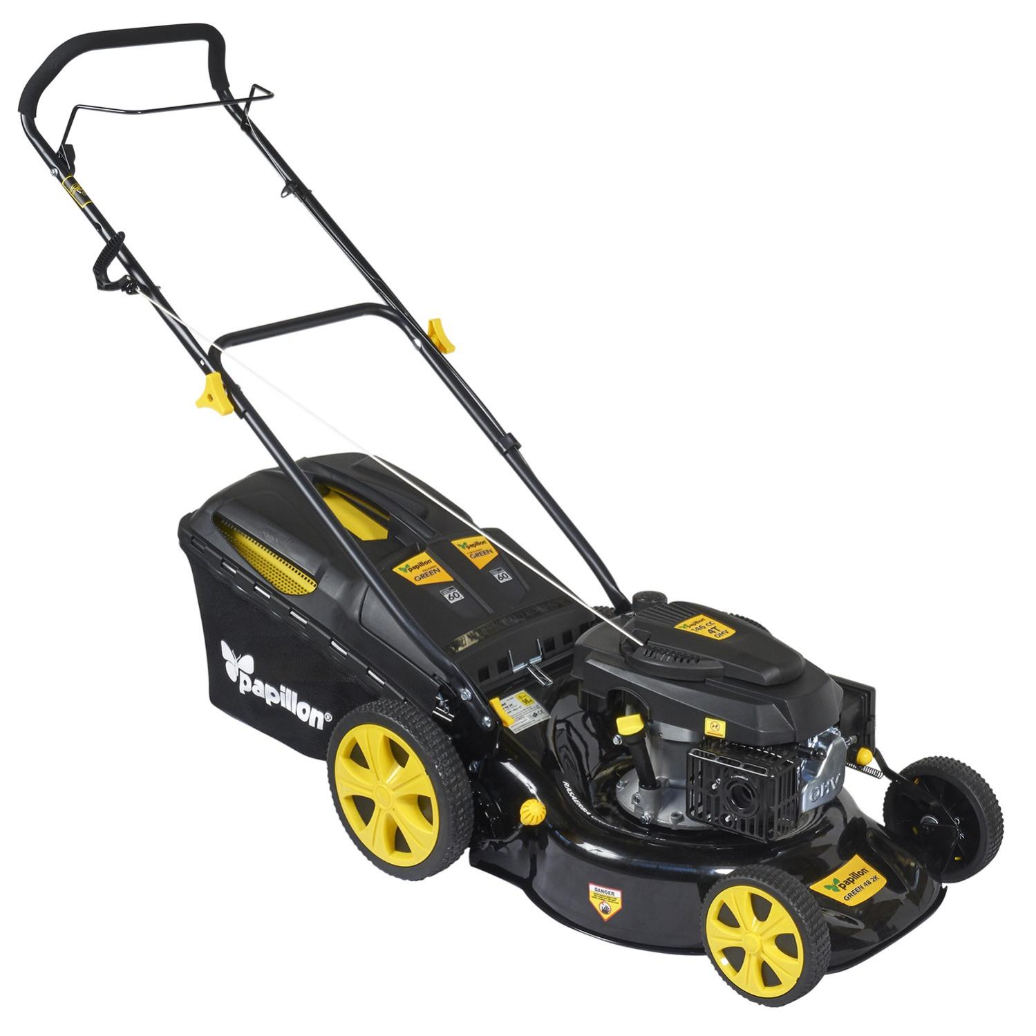 Tondeuse à gazon Essence 146 cc. Largeur de coupe 46 cm. Sac 60 litres ...