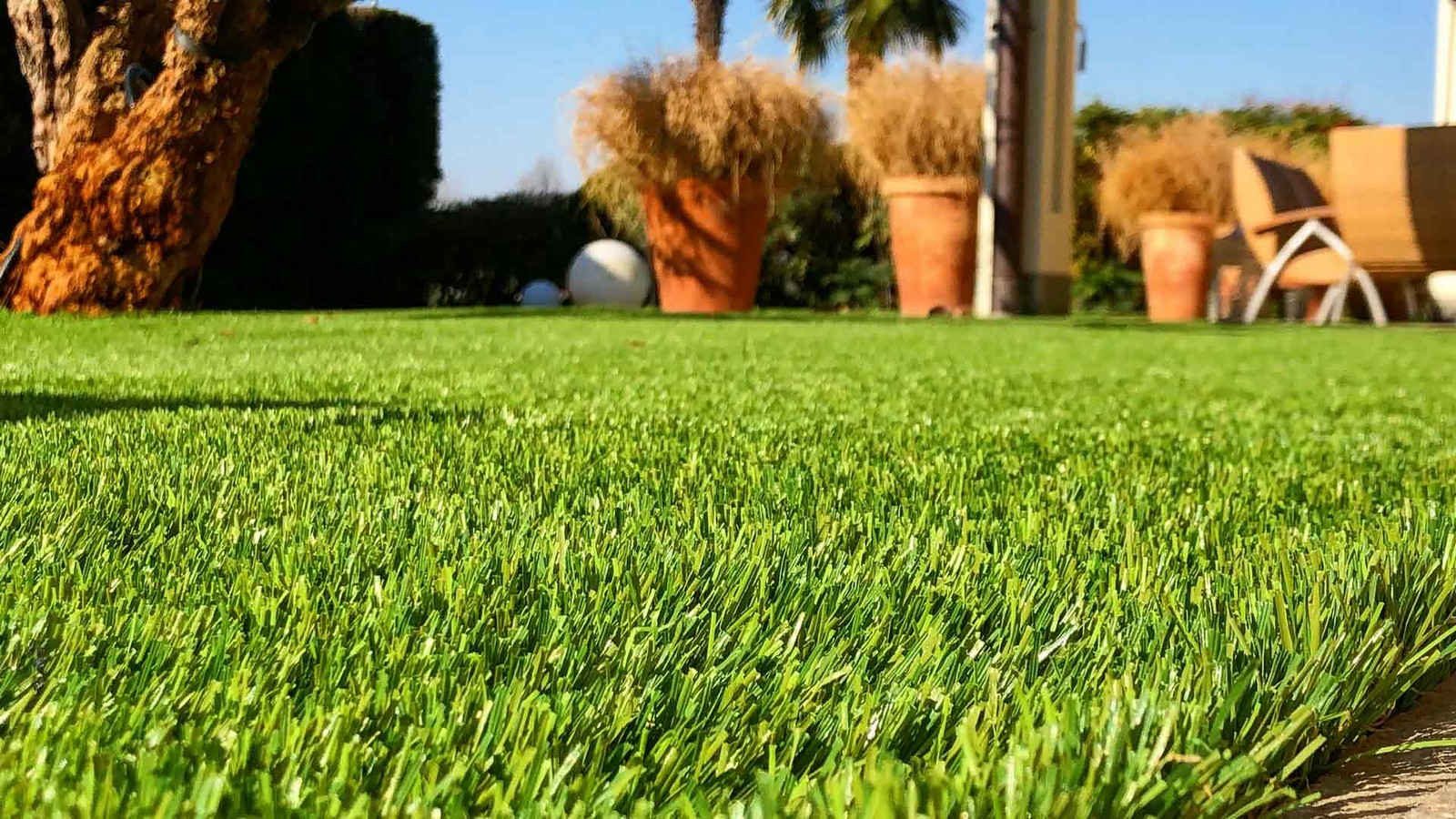 Prato Sintetico Artificiale 1x4mt =4mq spessore 20mm fondo drenante ...