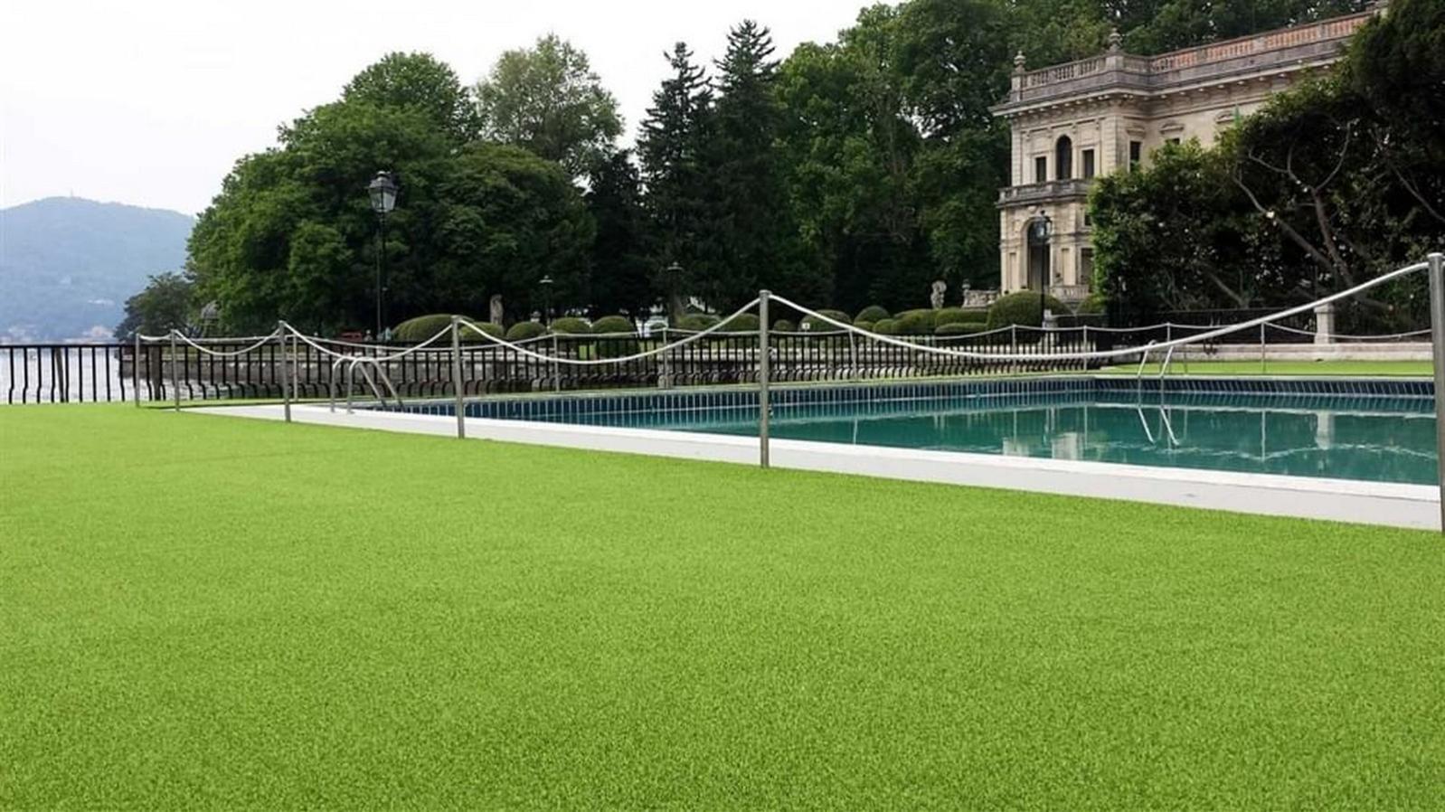 PRATO SINTETICO ARTIFICIALE 2X10MT =20MQ SPESSORE 7MM FONDO DRENANTE ...