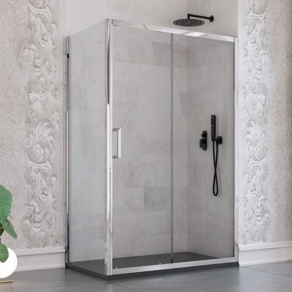 Box doccia 2 lati scorrevole trasparente anticalcare 6mm h190 agata ...