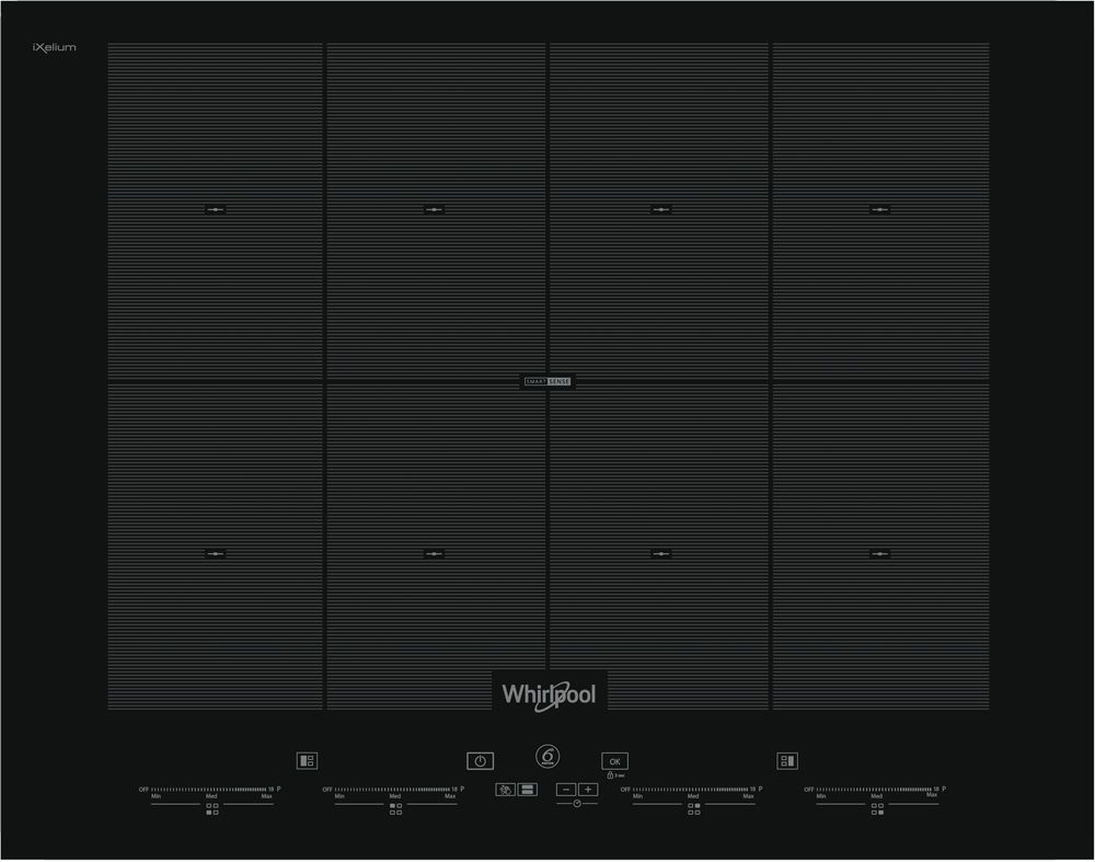 Whirlpool SMO 658C/NE hobs Negro Integrado Con placa de inducción 4 ...