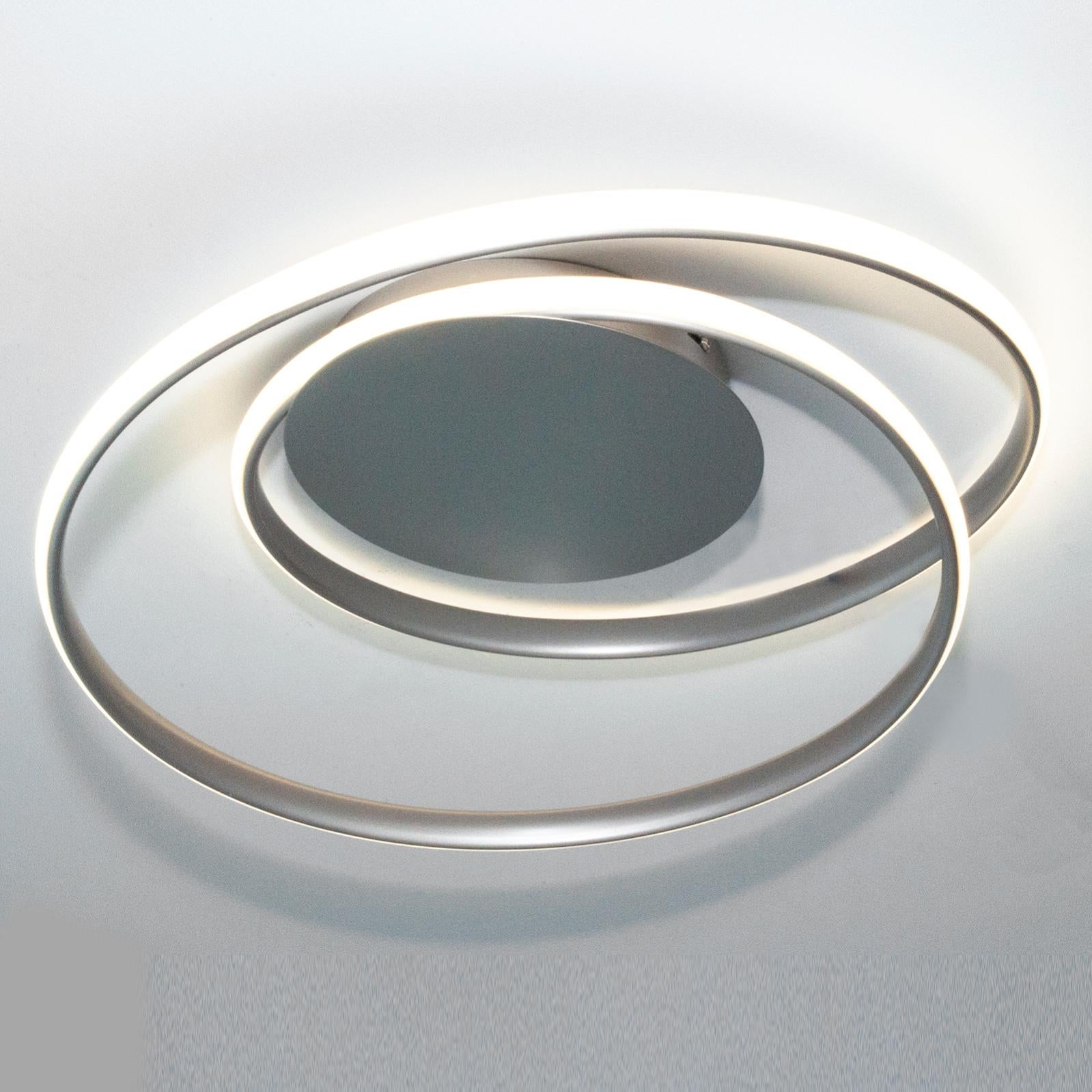 ODEON plafoniera moderna LED 38W cerchi luminosi lampada luce soffitto ...