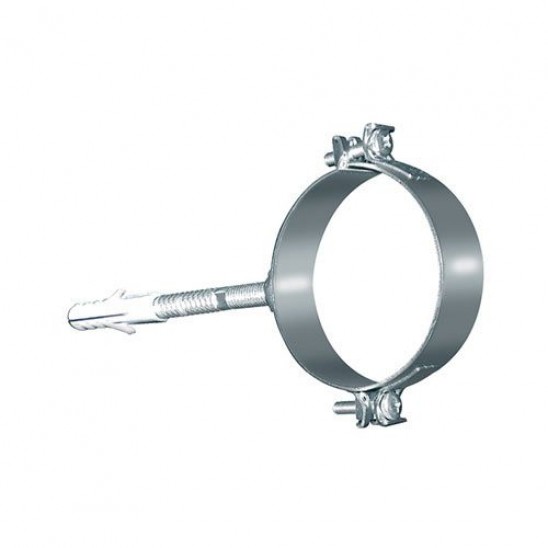 2 Collari a muro monoparete con tassello, in acciaio inox Diametro: 150 ...