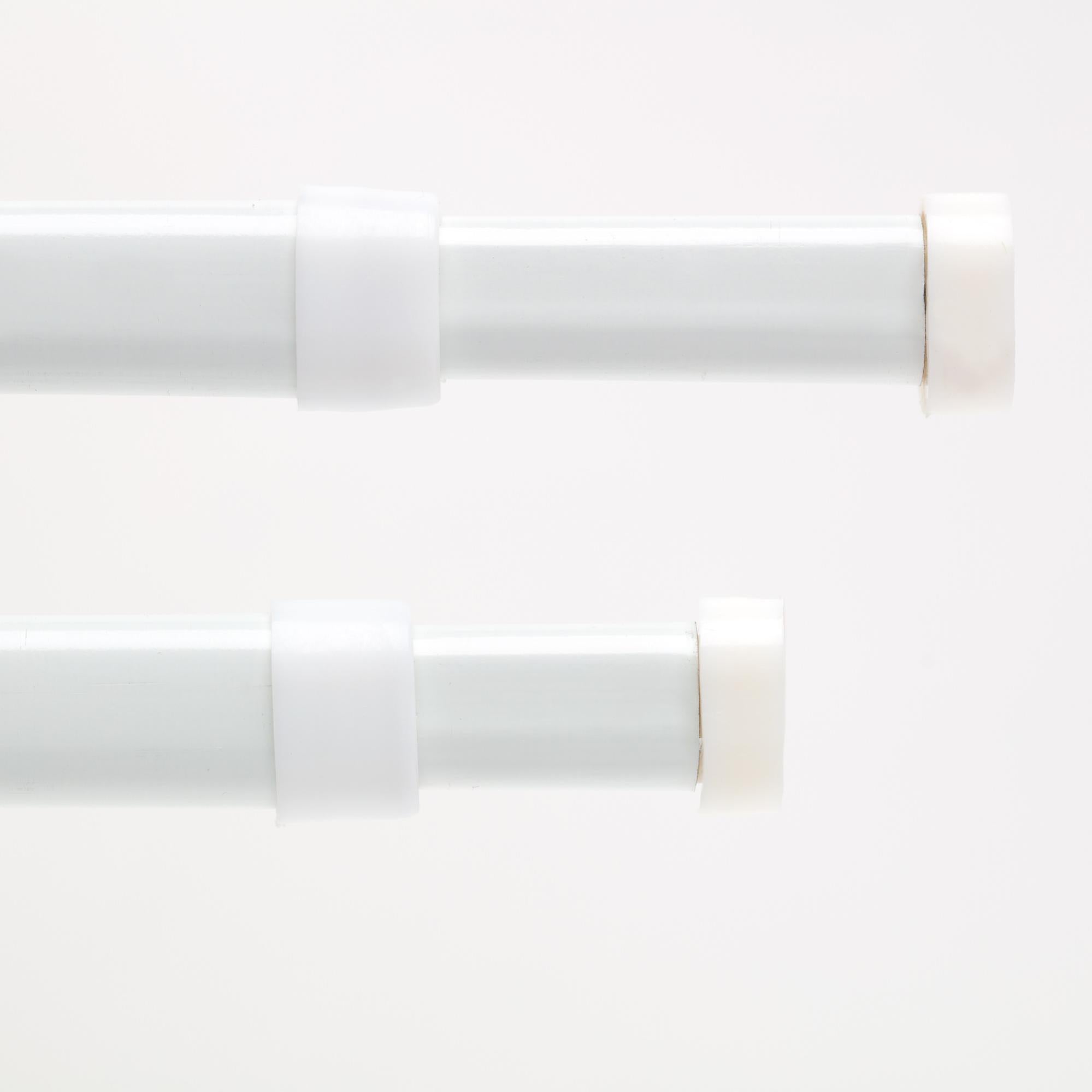 Coppia Astine in Ferro Piatte Bianco cm 30-40 | Leroy Merlin