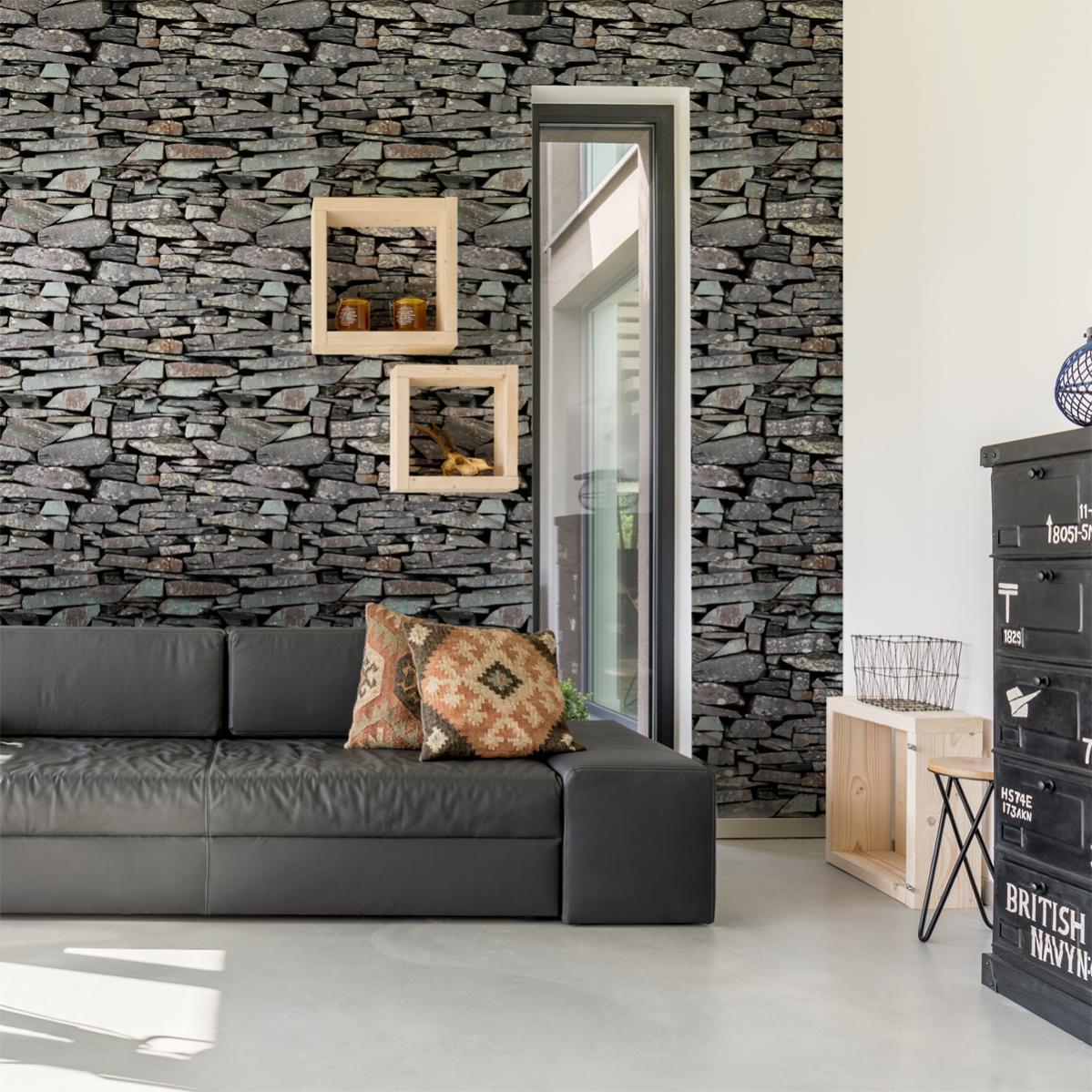 Vinilos material Piedras de Vesubio - adhesivo de pared - revestimiento ...