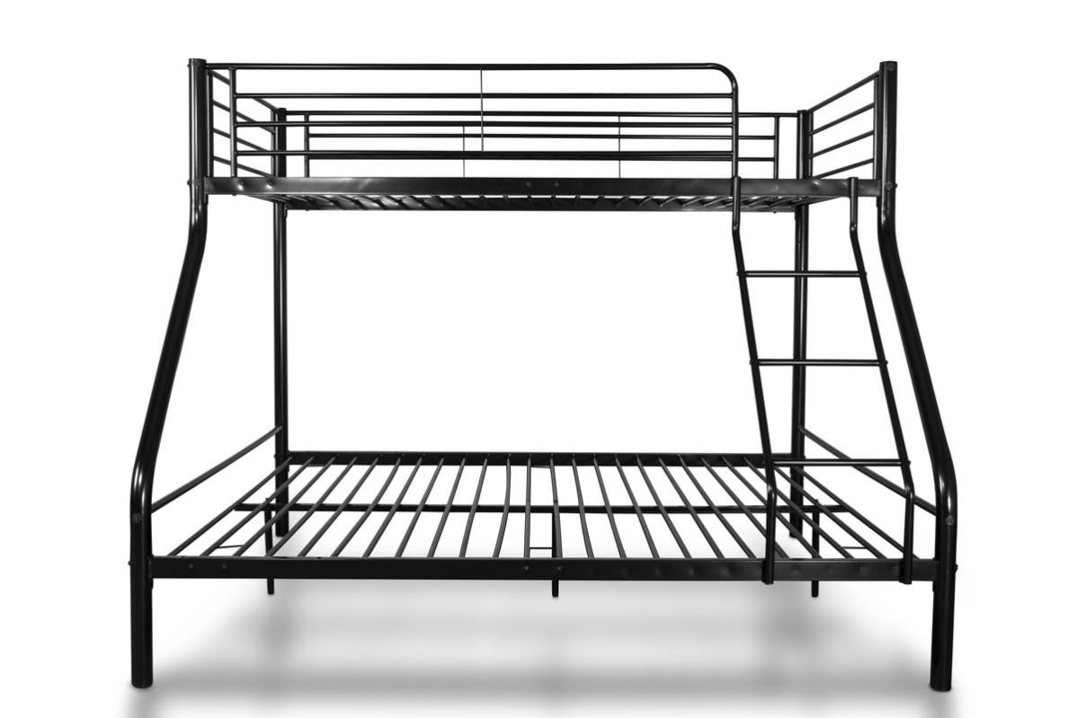 Litera matrimonial metálica para 3 personas, 200x145x96cm color negro ...