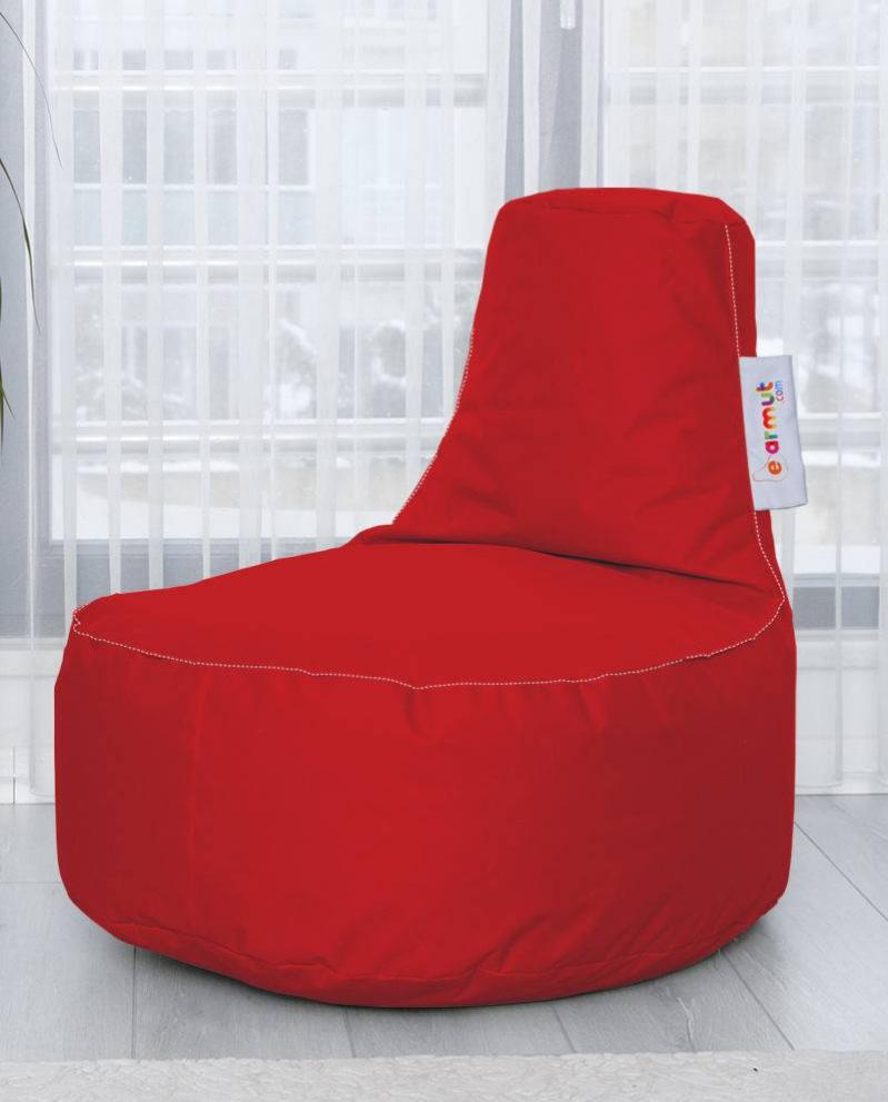 Pouf poire Arbane D70xH80cm Tissu Rouge | Leroy Merlin