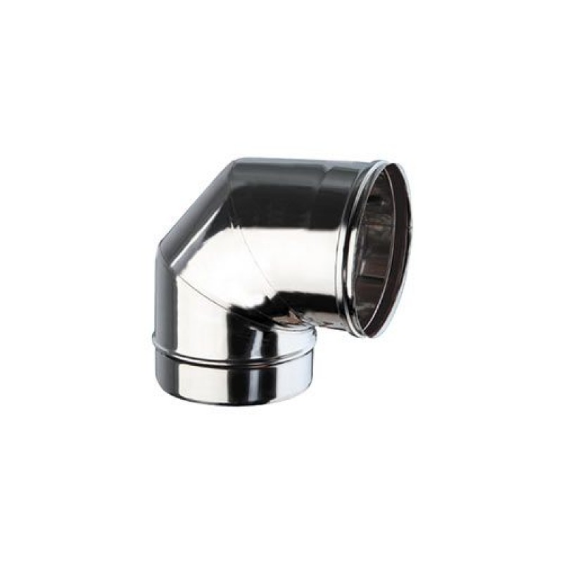 Gomito a 90 monoparete in acciaio inox > 140 mm | Leroy Merlin