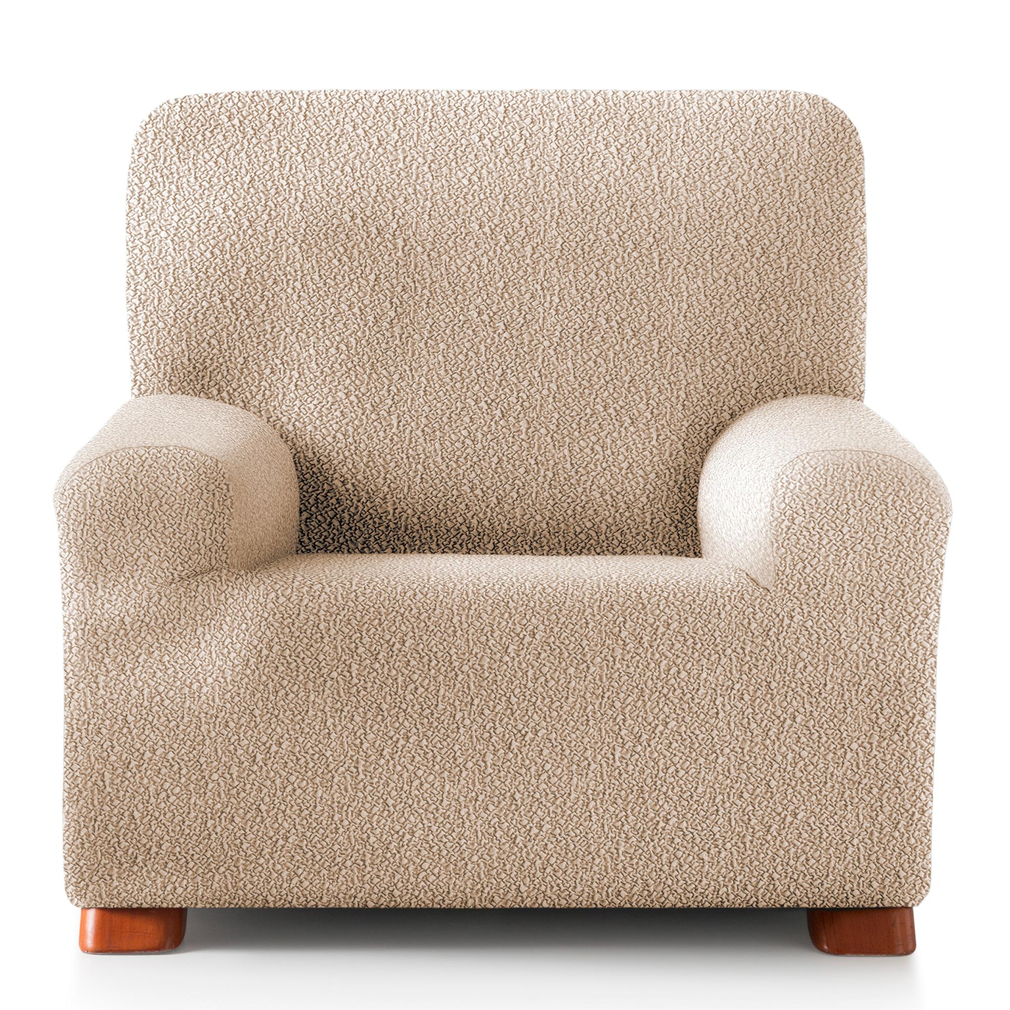 Housse de fauteuil extensible beige 80 - 130 cm | Leroy Merlin
