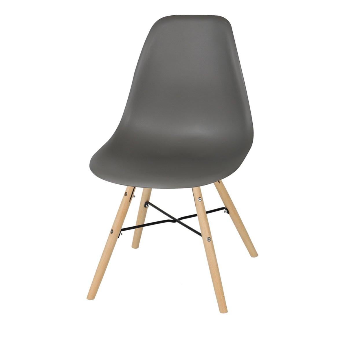 Chaise scandinave Jena gris foncé | Leroy Merlin