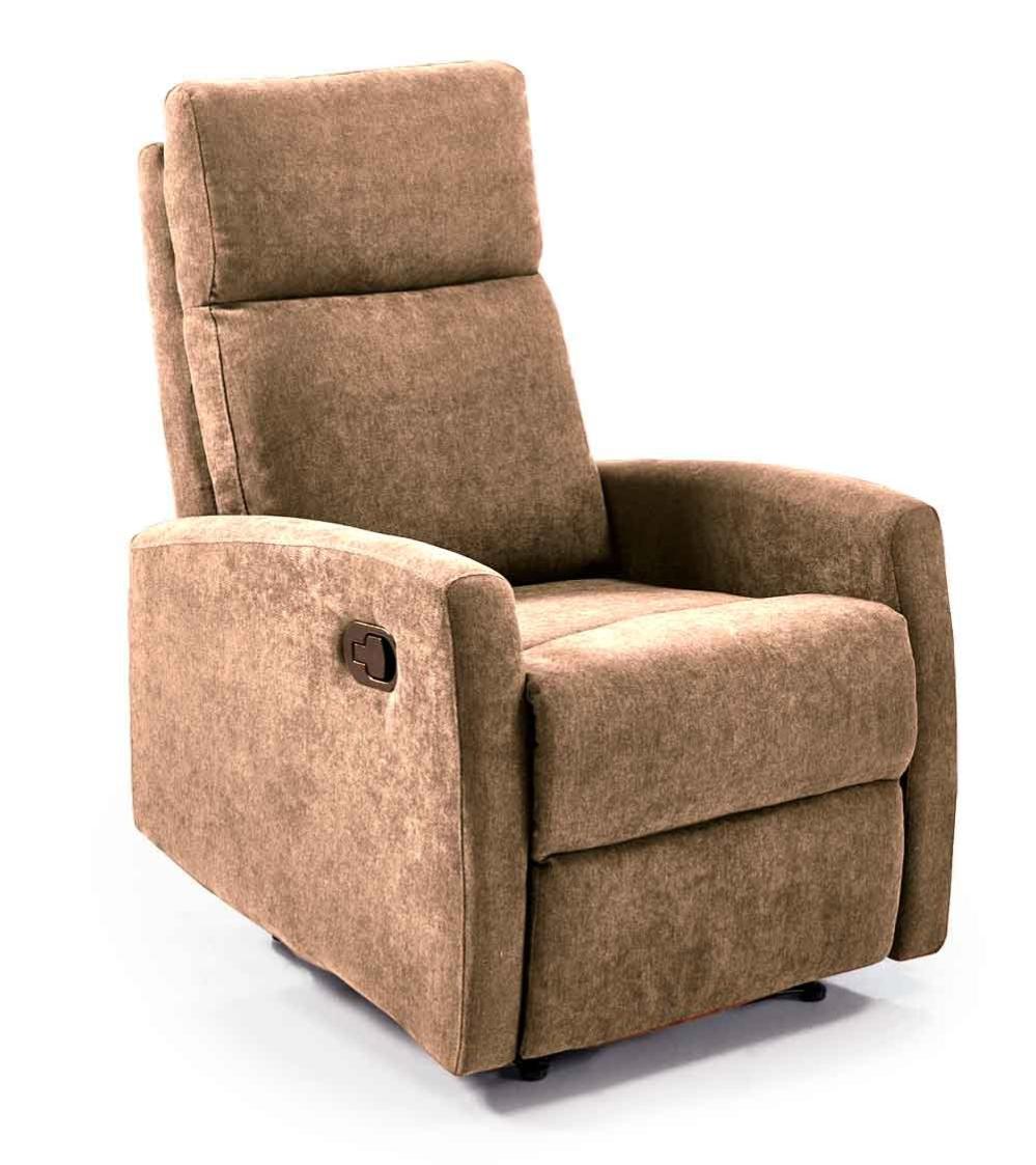 Sillón relax NIZA butaca reclinable manual con palanca, color tostado ...
