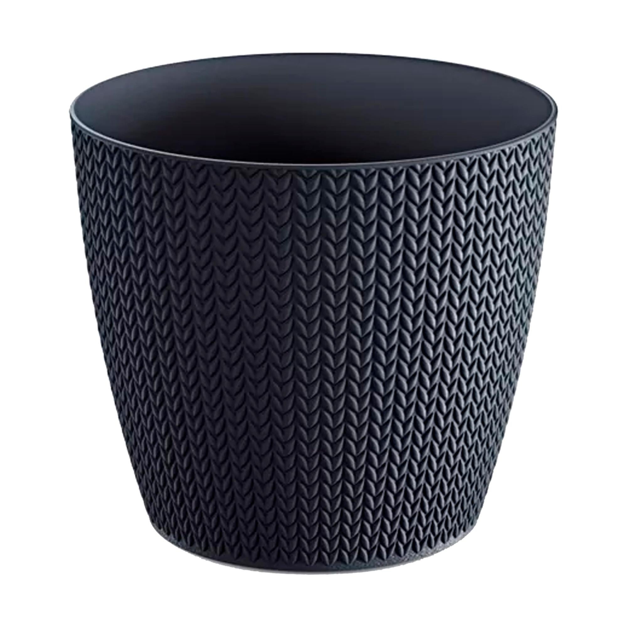 Pot de fleurs en plastique 3,5L WHEATY 189x189x167 mm, Anthracite ...