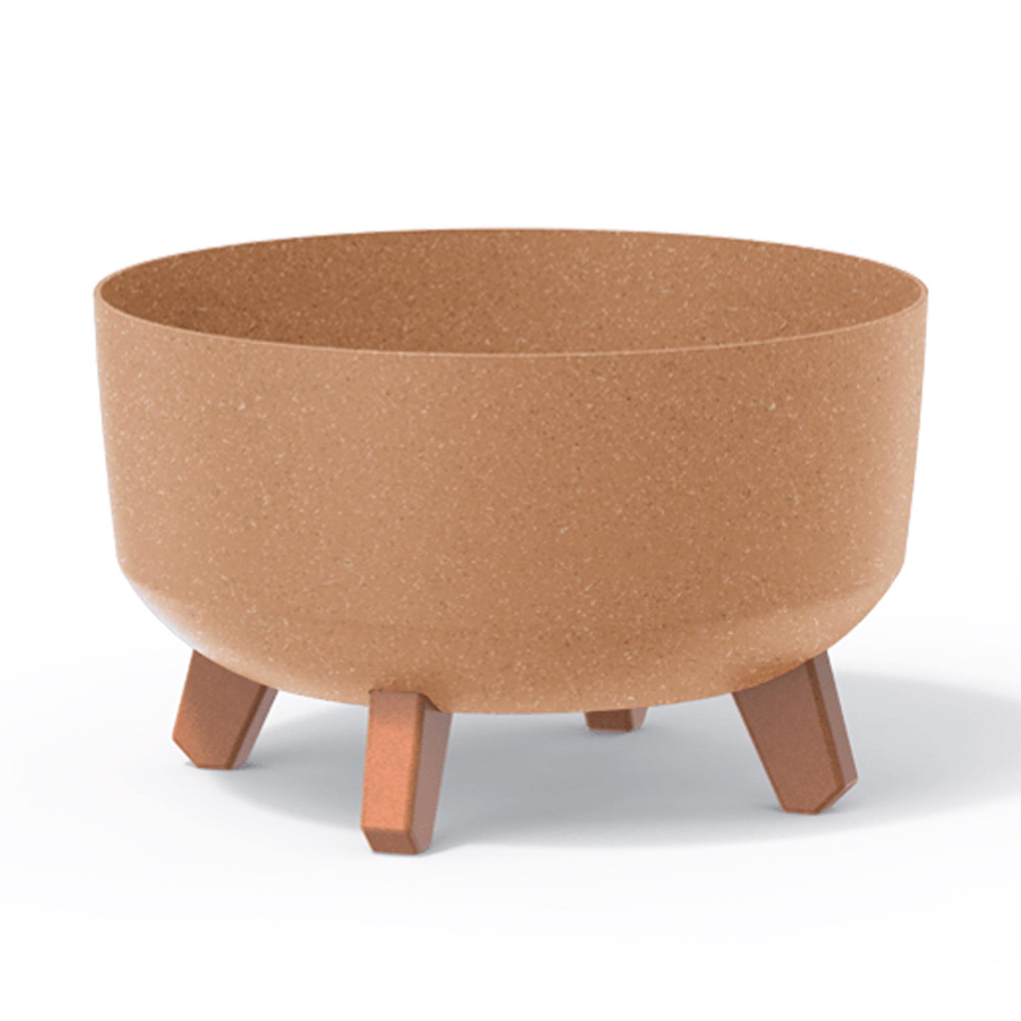 Pot de fleurs bas 6,8L avec pieds amovibles et insert 285 mm, Eco ...