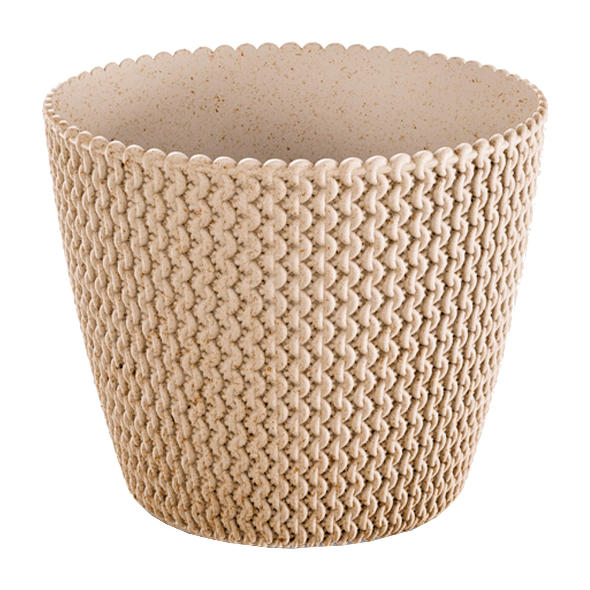 Pot de Fleurs 0,9 L SPLOFY Eco Wood de 13 x 13 x 10,8 cm, Ocre | Leroy ...