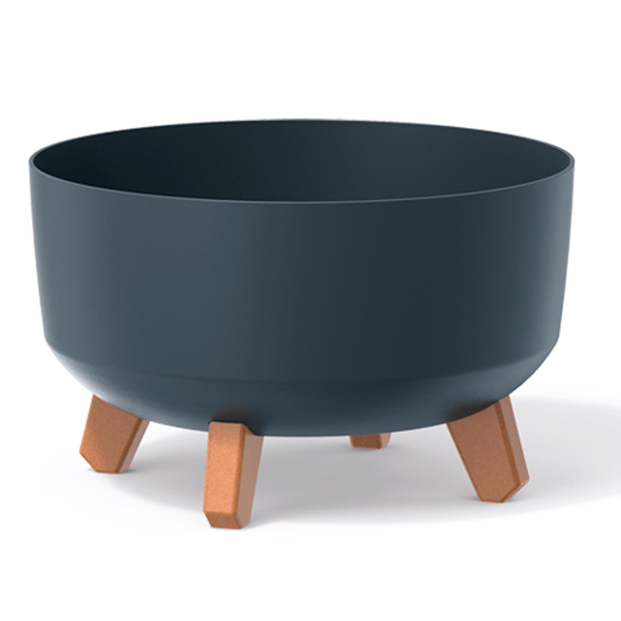 Pot de fleurs bas 9,8L avec pieds amovibles et insert 290 mm ...