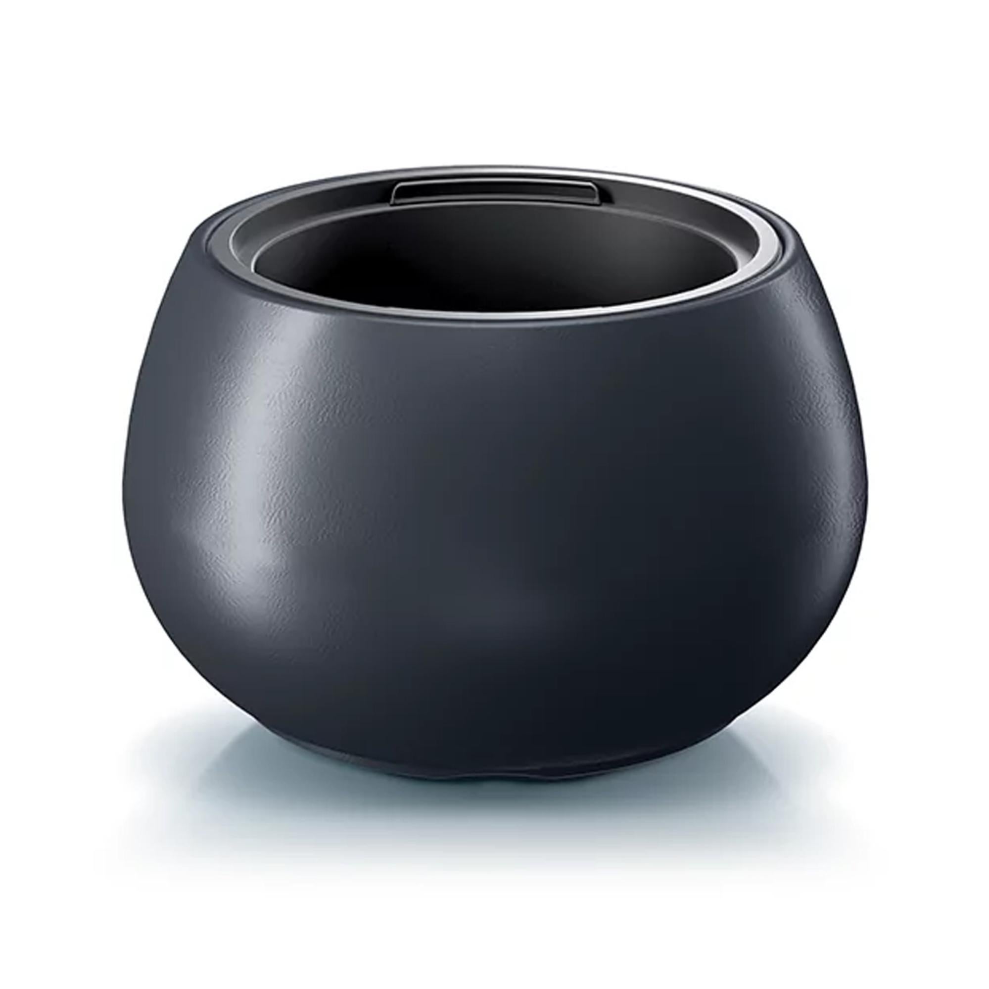 Pot de fleurs 18L avec pot de fleurs Ø 370 mm, Anthracite | Leroy Merlin