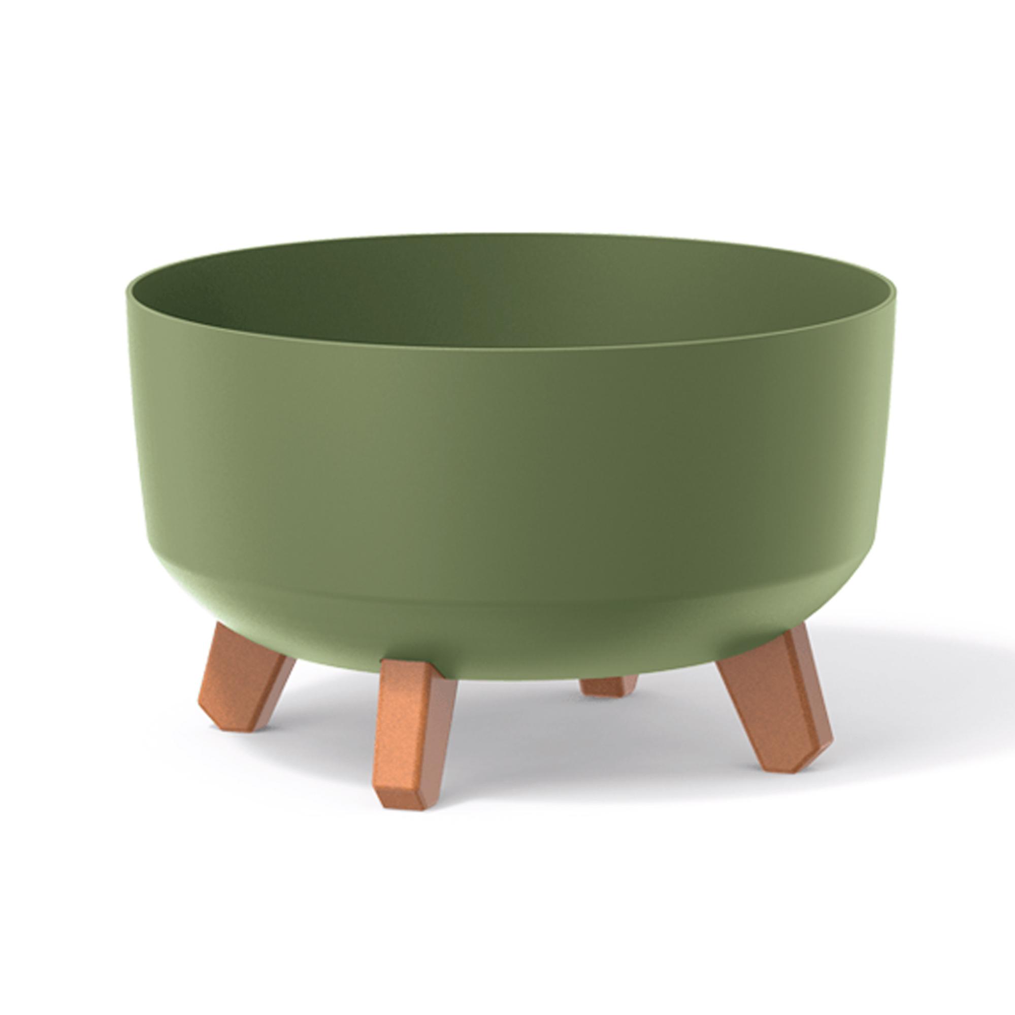 Pot de fleurs bas 3,8L avec pieds amovibles et insert 235 mm ...