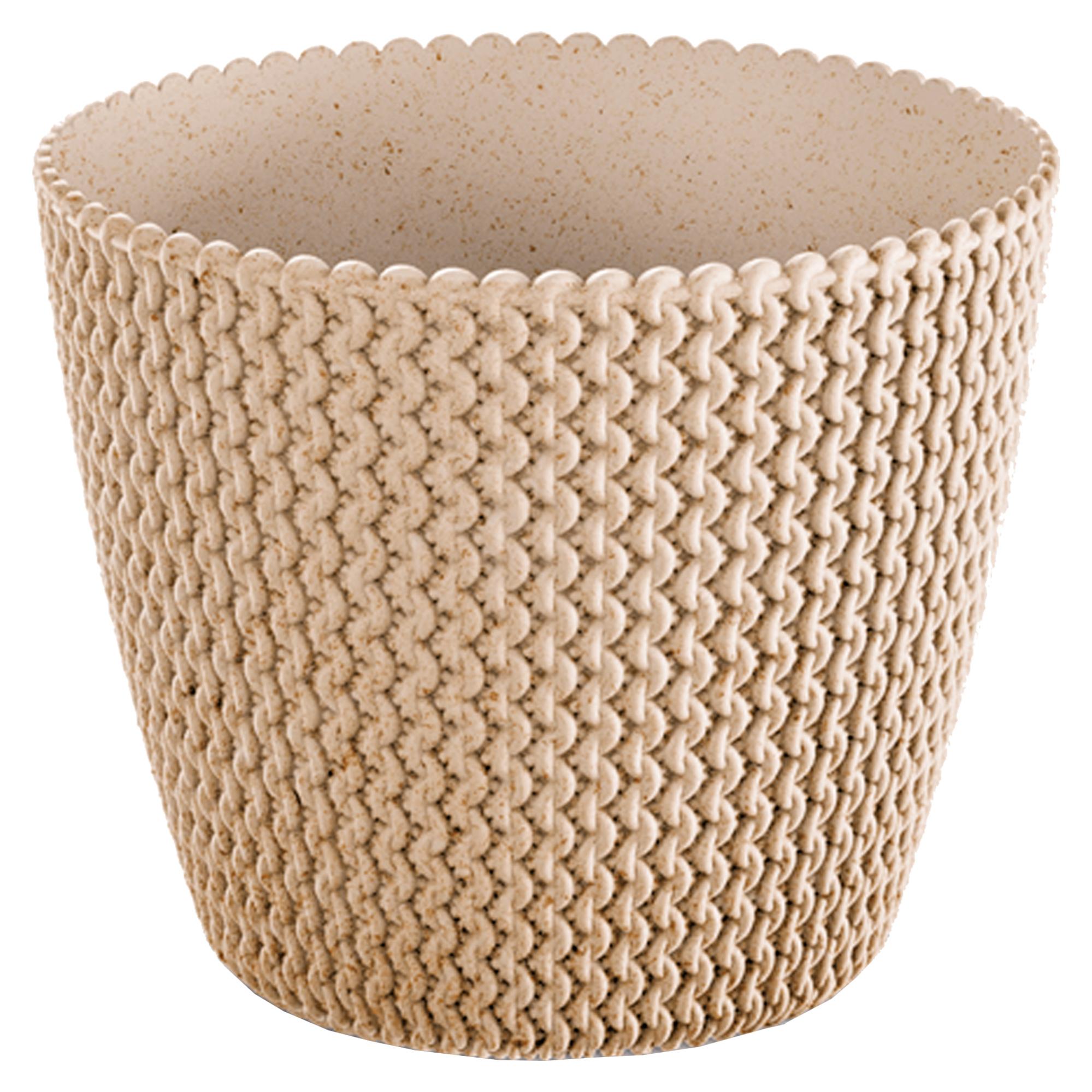 Pot de Fleurs 8 L SPLOFY Eco Wood de 25,9 x 25,9 x 22 cm, Ocre | Leroy ...