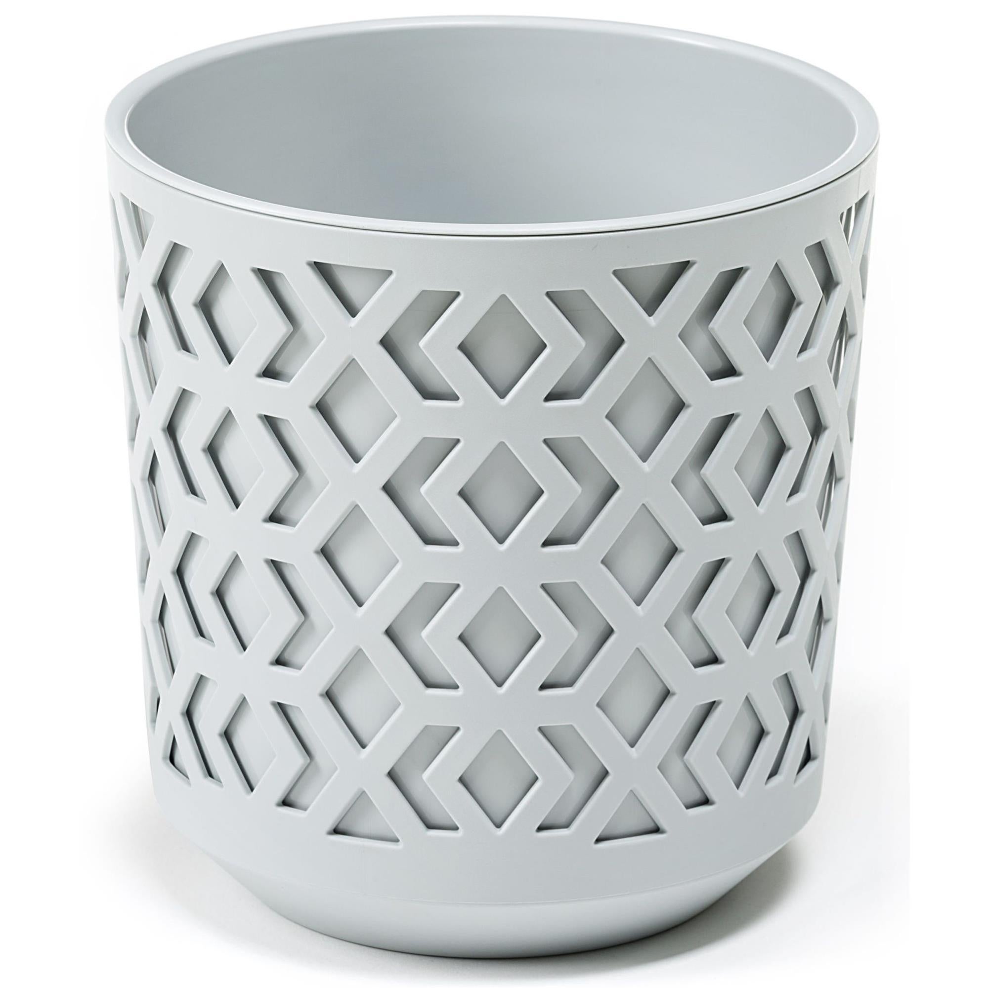 Aztek 300 mm Pot - Gris clair et gris clair | Leroy Merlin