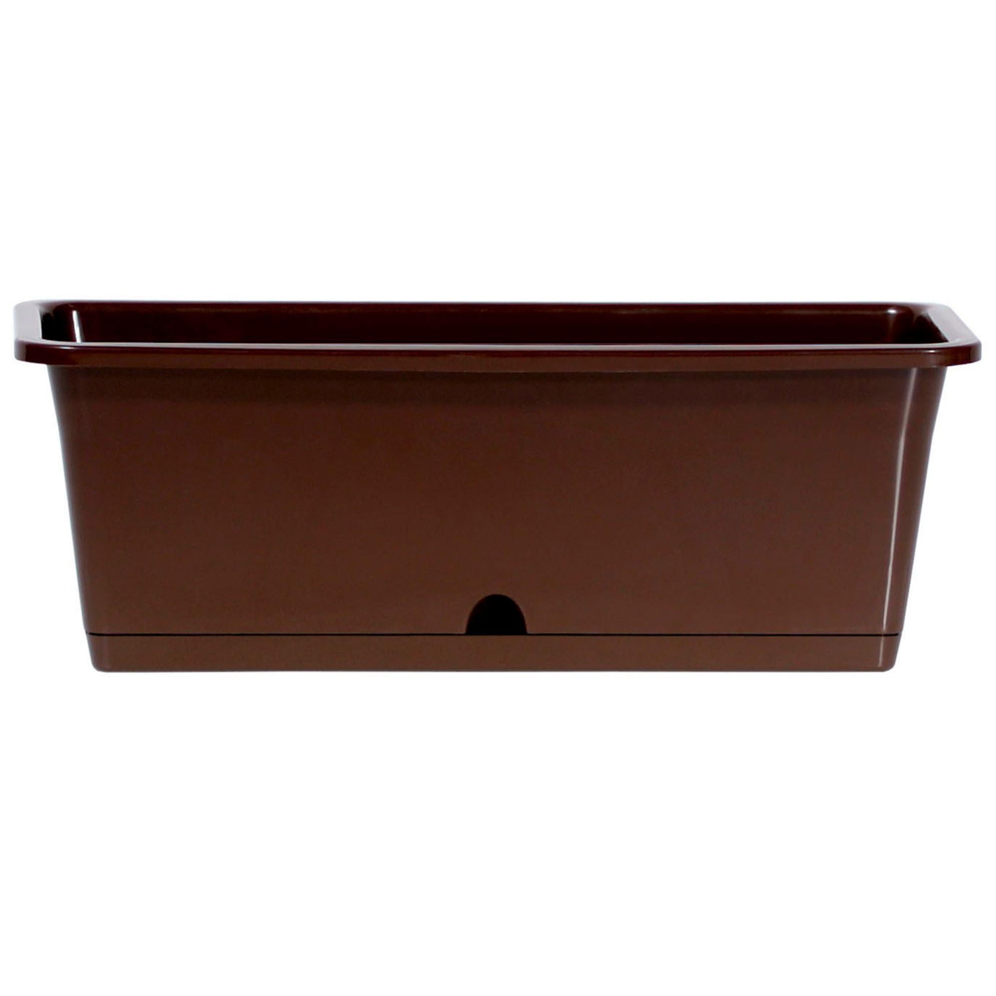 Camelia Pot 9L., Dimensions (mm) 402x170x143, couleur marron | Leroy Merlin