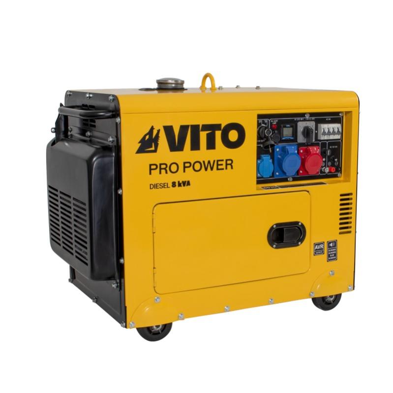 Generatore 8 KVA Diesel Mono/Trifase VITO 4T 12CV 498 cm³ 6500W ...