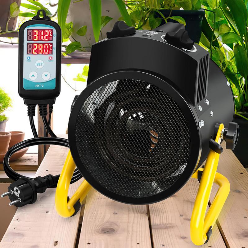 Riscaldatore per serra 2000W con regolatore di temperatura Piantine per ...