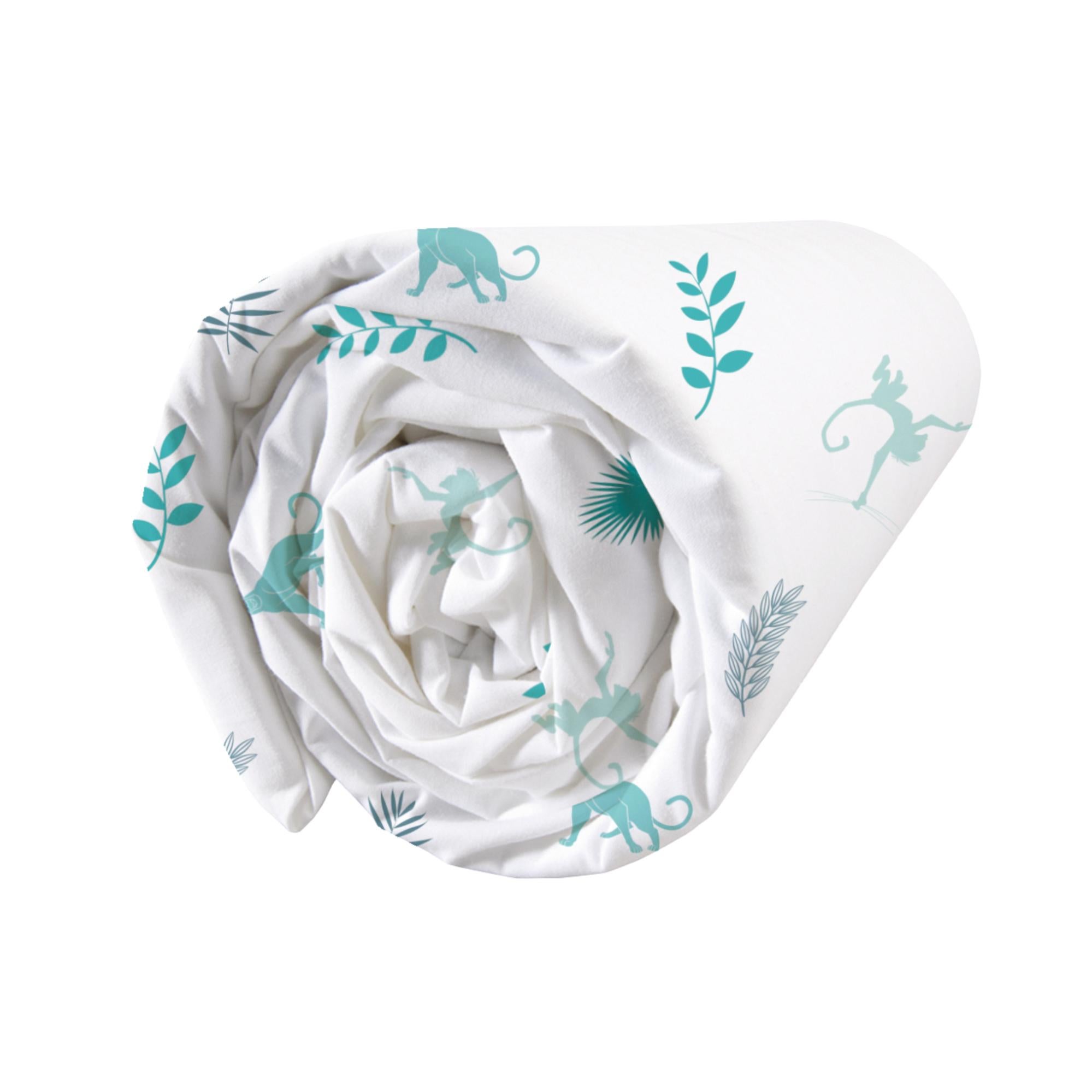 Drap-housse imprimé 100% coton, DISNEY LE LIVRE DE LA JUNGLE BALADE ...