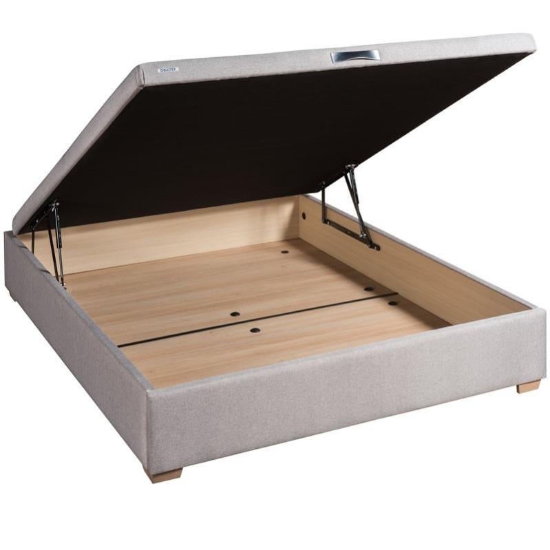 Sommier Epeda COFFRE KALYPSO 160x200 Gris Cendré | Leroy Merlin